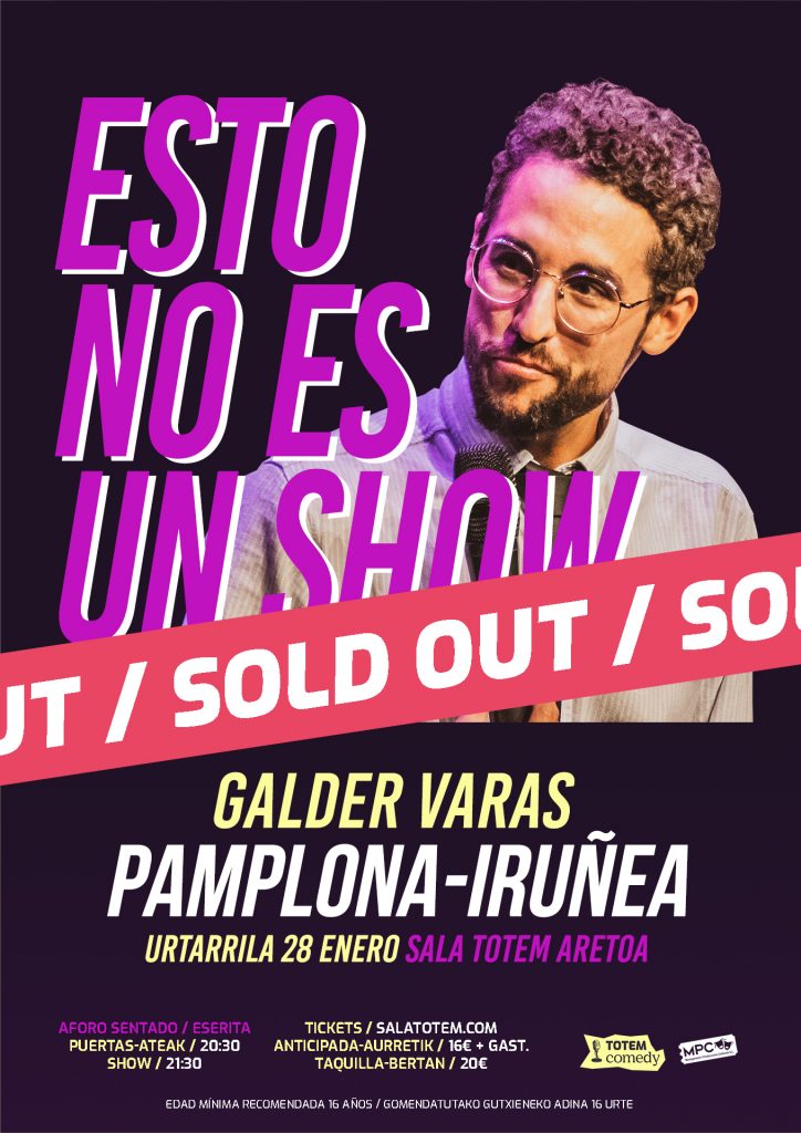2023 – 28 DE ENERO // GALDER VARAS “ESTO NO ES UN SHOW” [SOLD OUT ...
